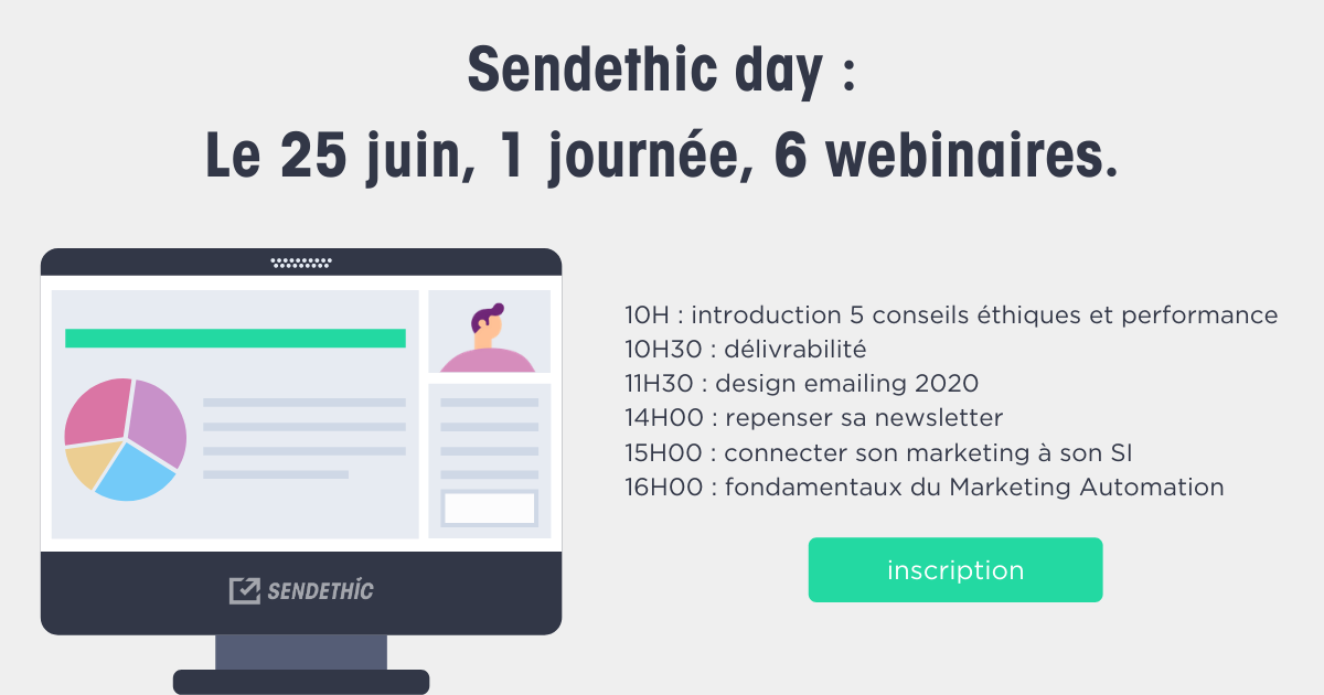 Sendethic day : le 25 juin, 1 journée, 6 webinaires. - Sendethic
